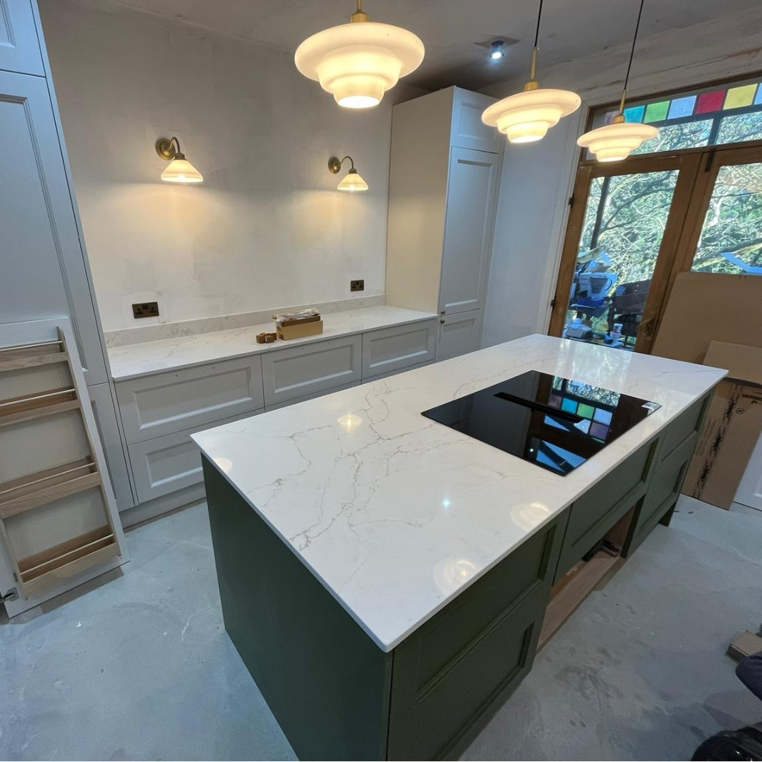 BQS Capri Marble Effect Quartz with Veining | Purple – purplegranite