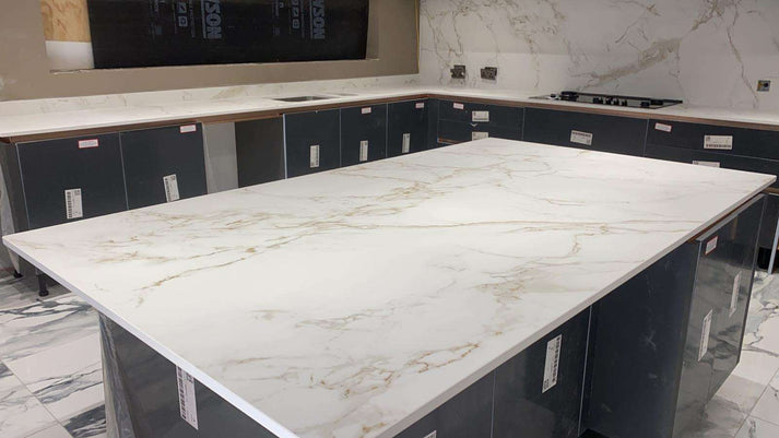 Dekton Entzo White Marble Effect Porcelain | Purple – purplegranite