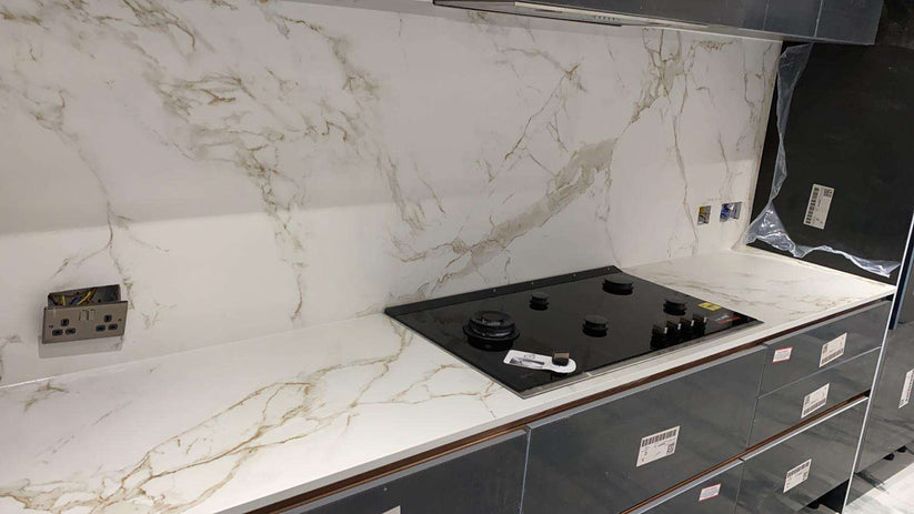 Dekton Entzo White Marble Effect Porcelain | Purple – purplegranite