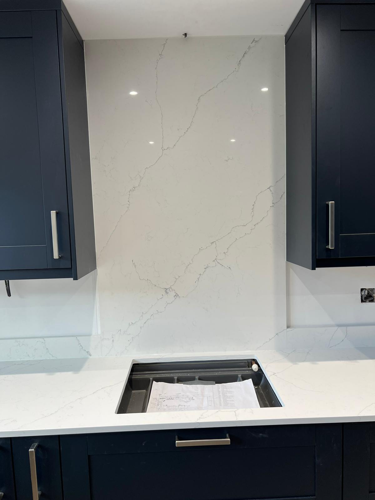 PQS Arctic White Quartz with Veining | Purple – purplegranite