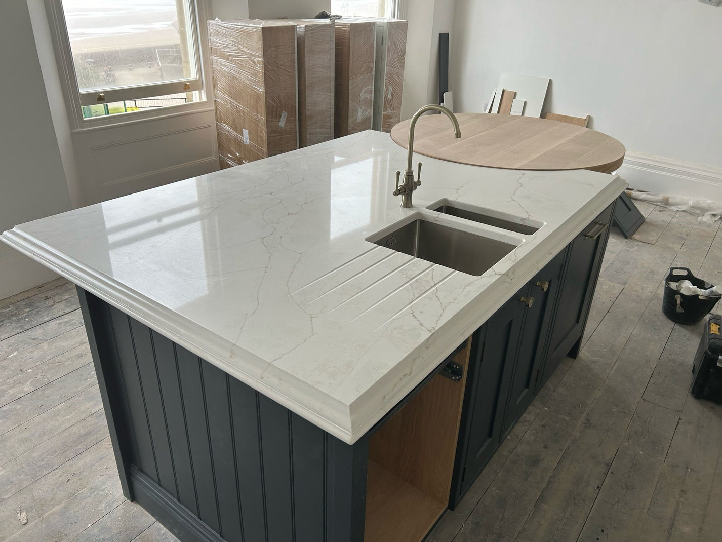 BQS Capri Marble Effect Quartz with Veining | Purple – purplegranite