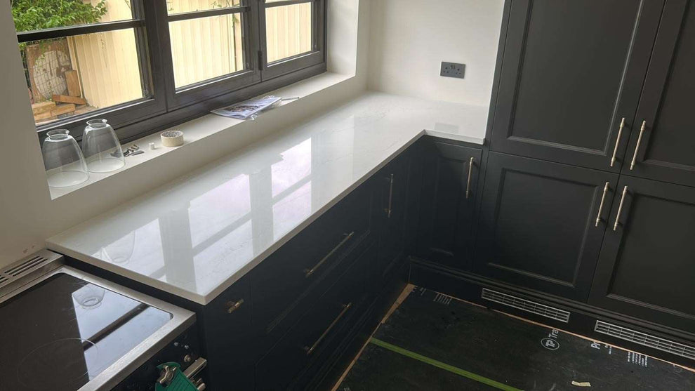 PQS Denali White Marble Veining Quartz | Purple – purplegranite