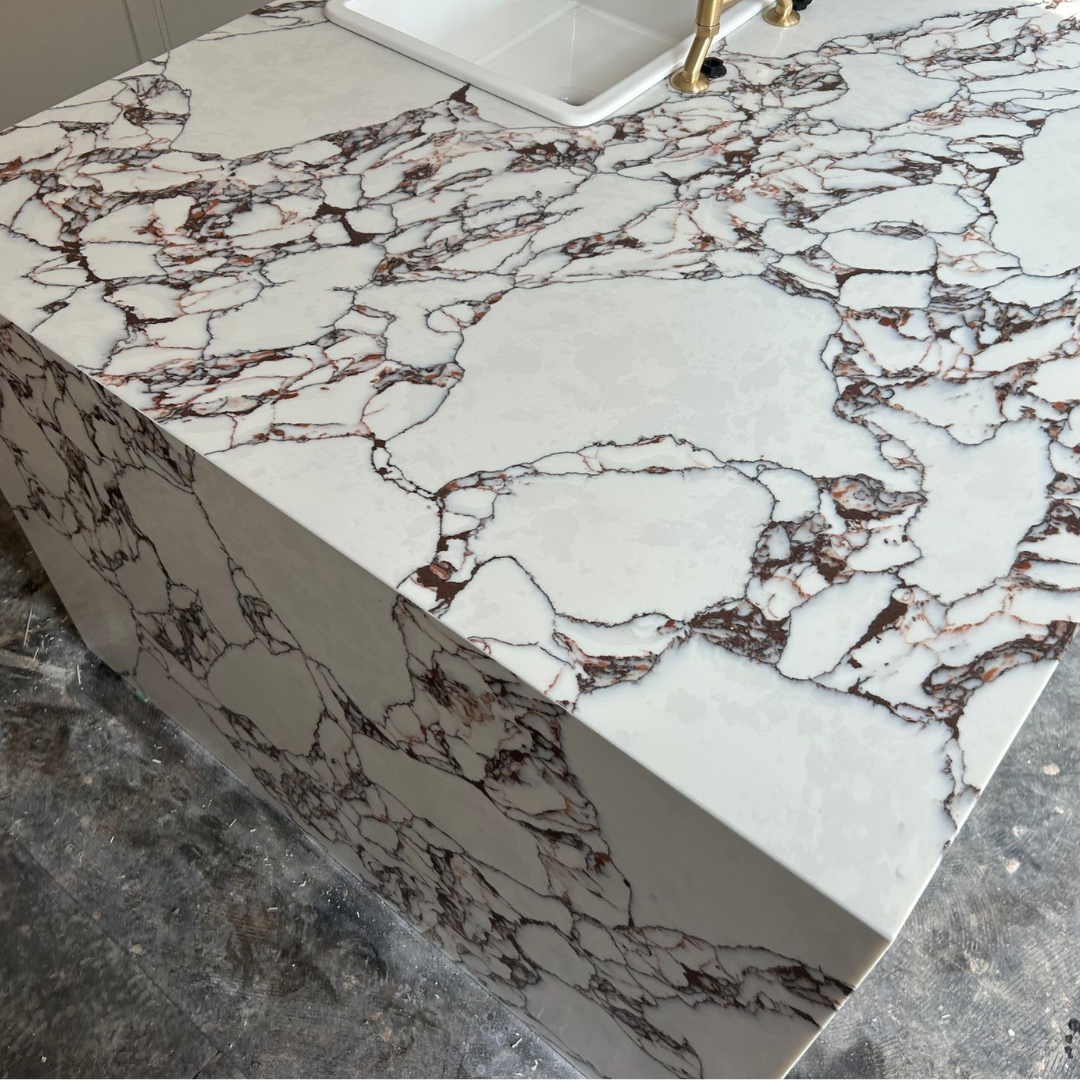 Worldwide Stones Rosa Bulgari Marble Effect Quartz | Purple – purplegranite