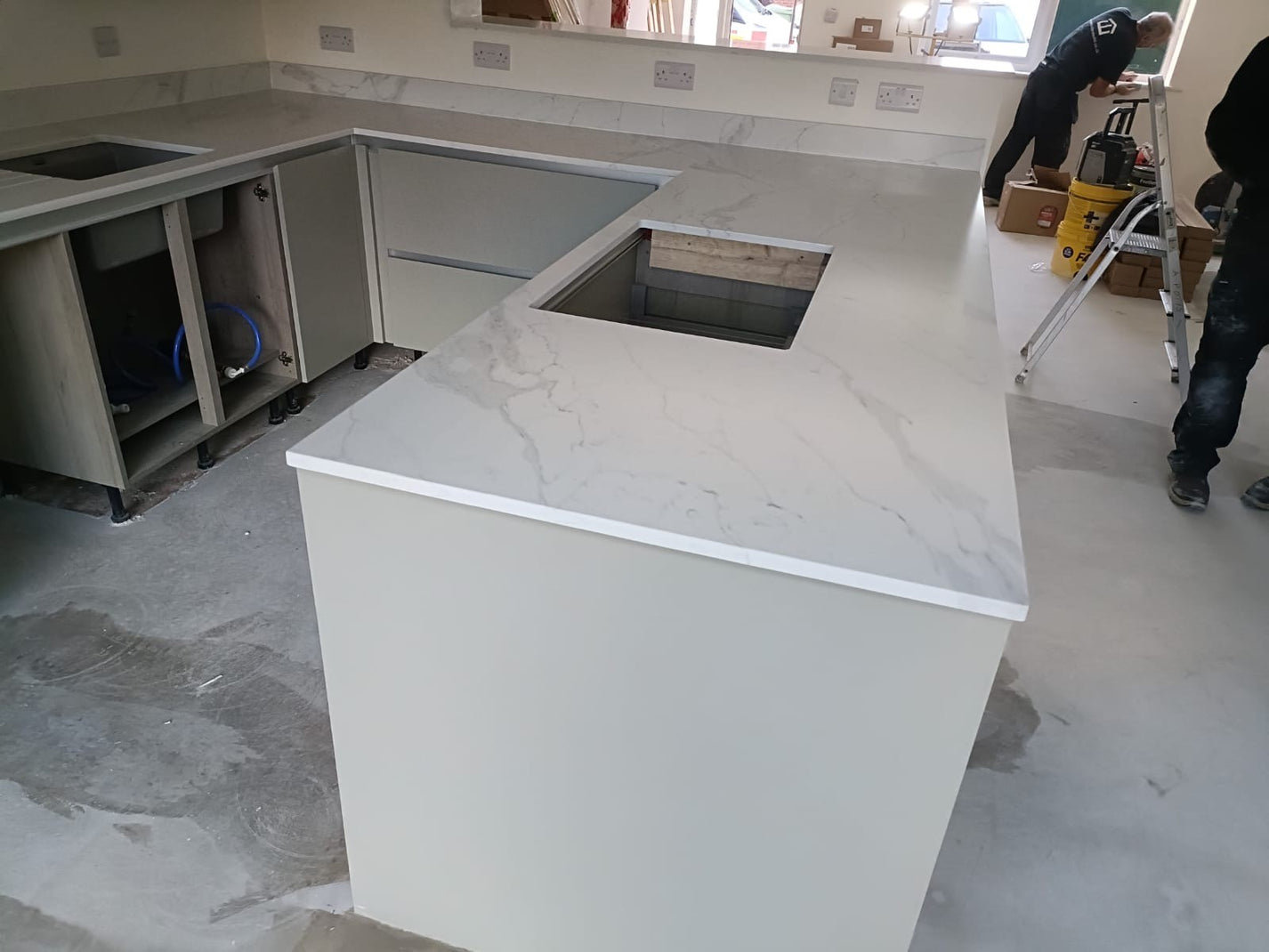 PQS Venetian River White Marble Effect Quartz | Purple – purplegranite